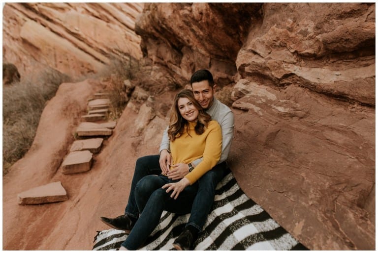 Red Rocks Amphitheater Engagement Session | Sarah + Kyle | Shelly ...
