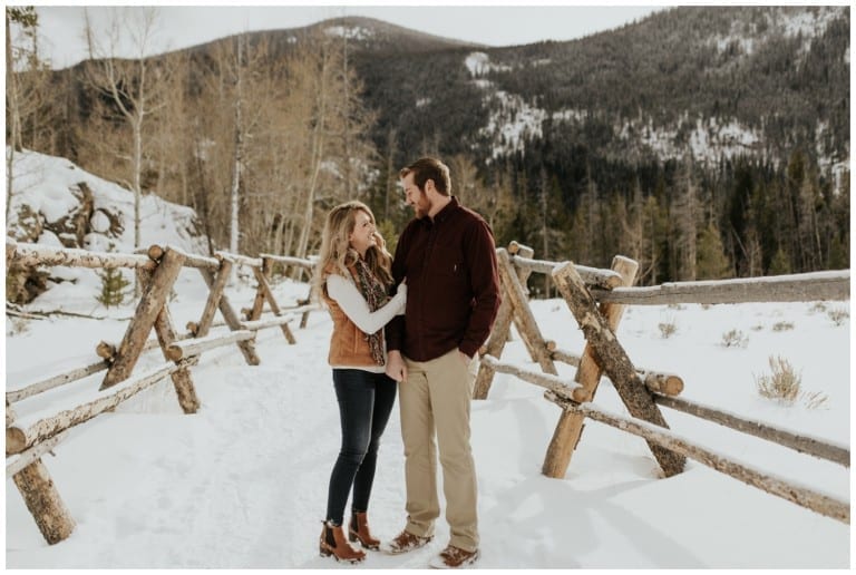 Winter Engagement Session in Grand Lake | Lexi + Dan | Shelly Anderson ...