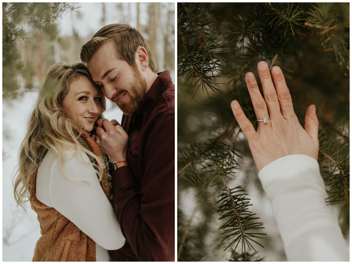 Winter Engagement Session in Grand Lake | Lexi + Dan | Shelly Anderson ...