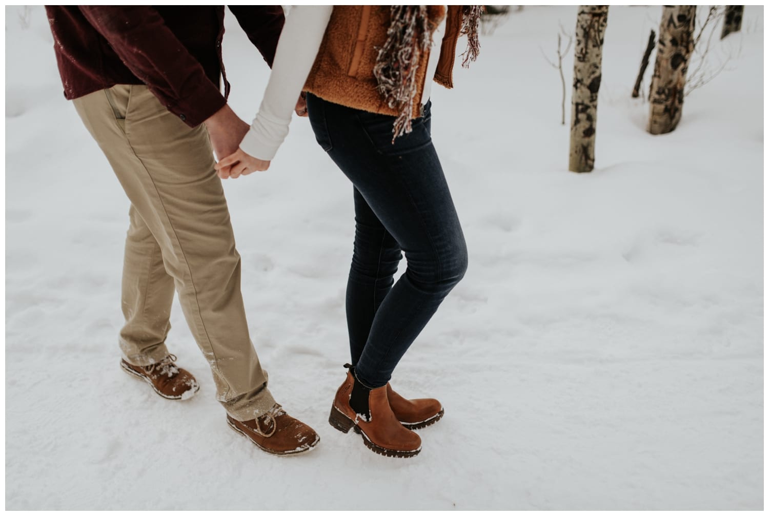 Winter Engagement Session in Grand Lake | Lexi + Dan | Shelly Anderson ...