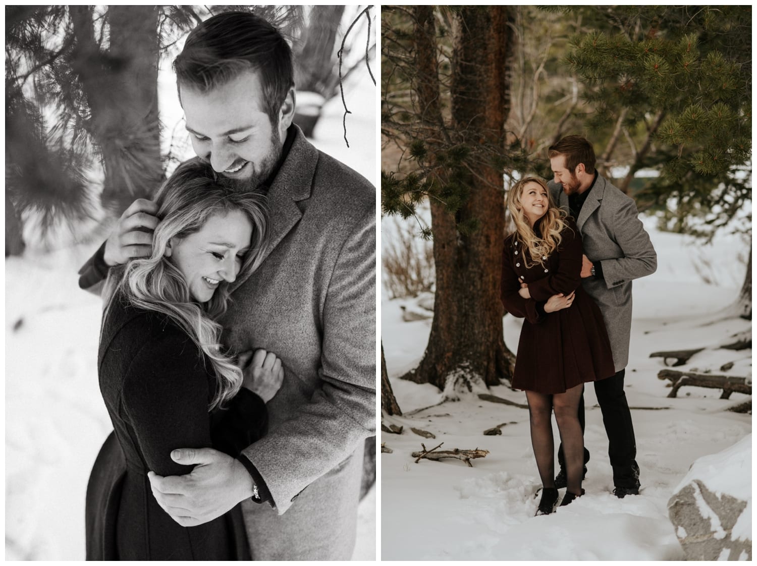Winter Engagement Session in Grand Lake | Lexi + Dan | Shelly Anderson ...