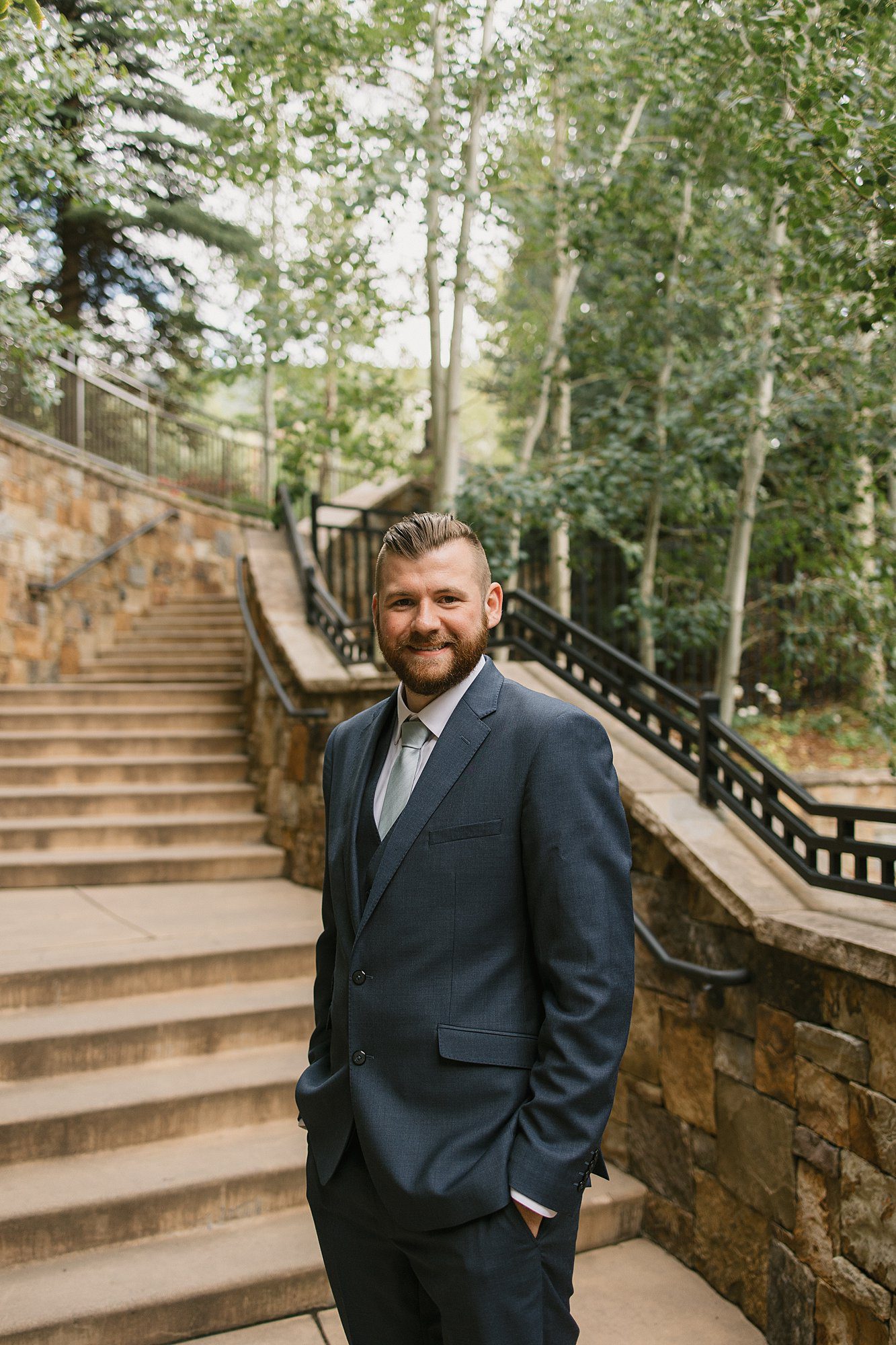 Four Seasons Vail Wedding Over the Pool | Kelsey + Ben