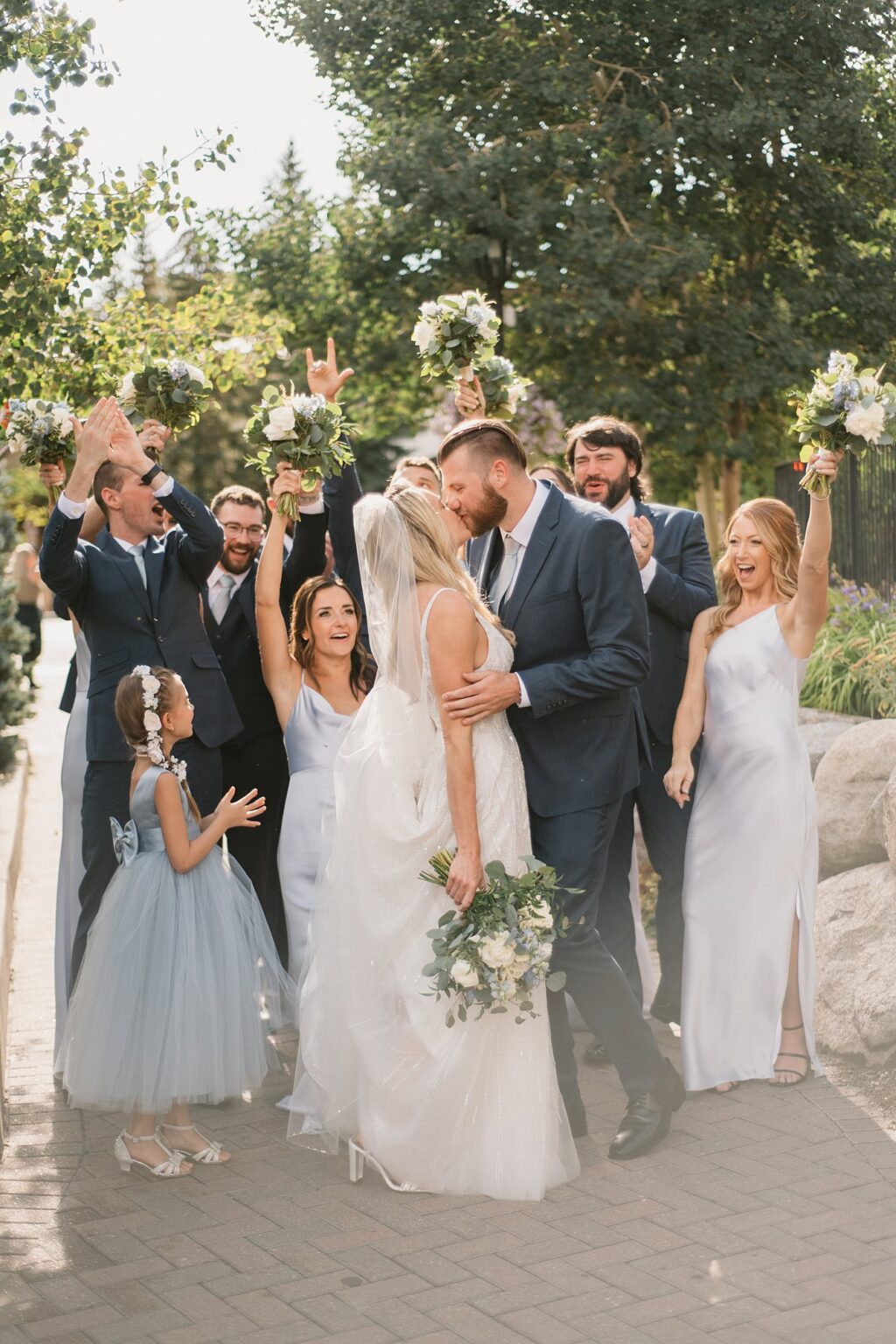 Four Seasons Vail Wedding Over the Pool | Kelsey + Ben